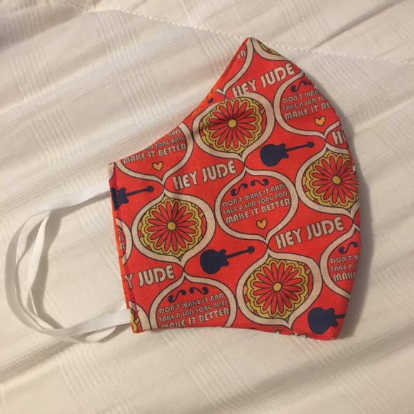 Accessories | Cotton Face Mask Hey Jude The Beetles | Poshmark